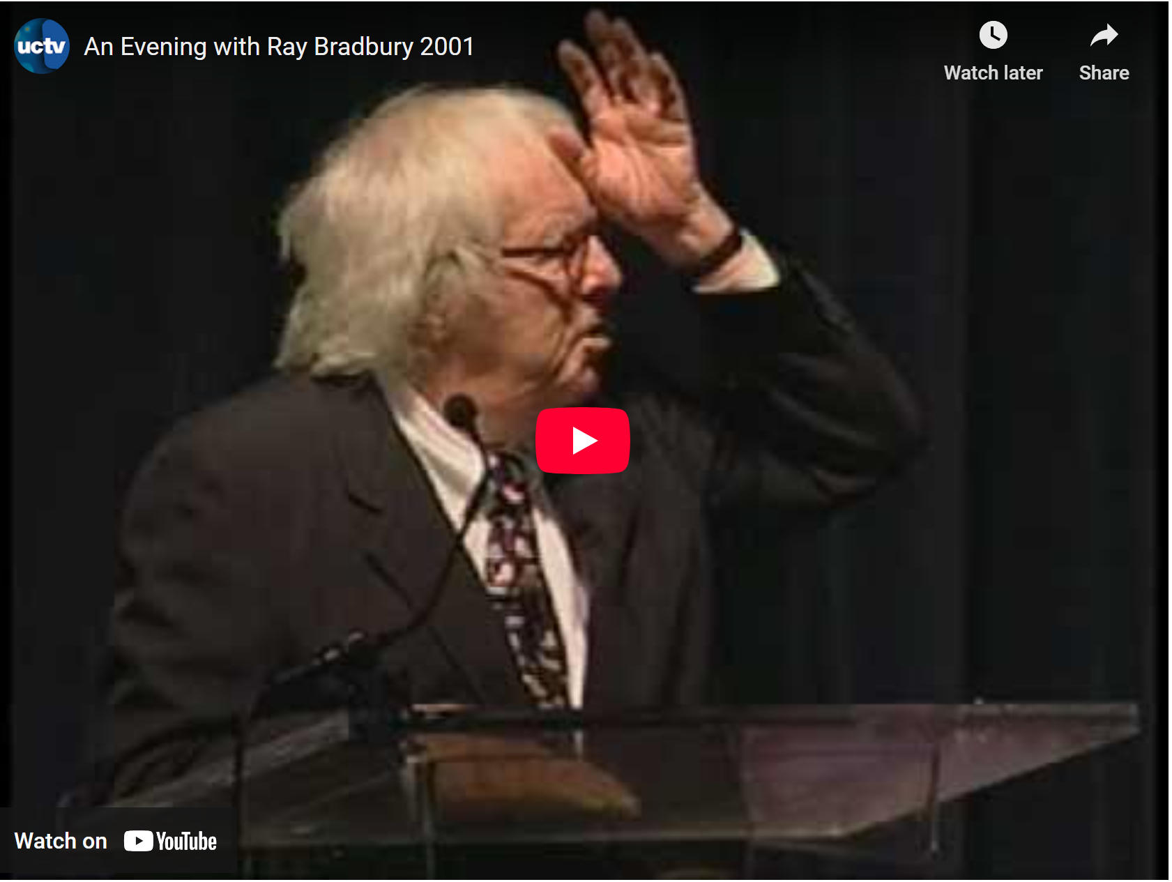 Ray Bradbury: The Patron Saint of Story Jazz - Martin L. Shoemaker
