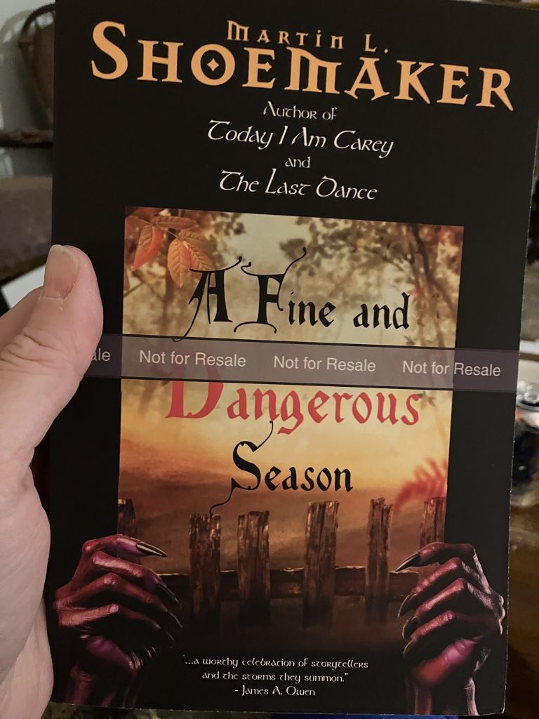 Proof copy for A Fine and Dangerous Season! - Martin L. Shoemaker